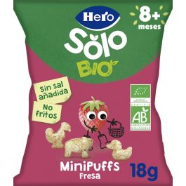 Solo Bio Minipuffs Fresa | 18 gr - hero | Perfumerías Avenida