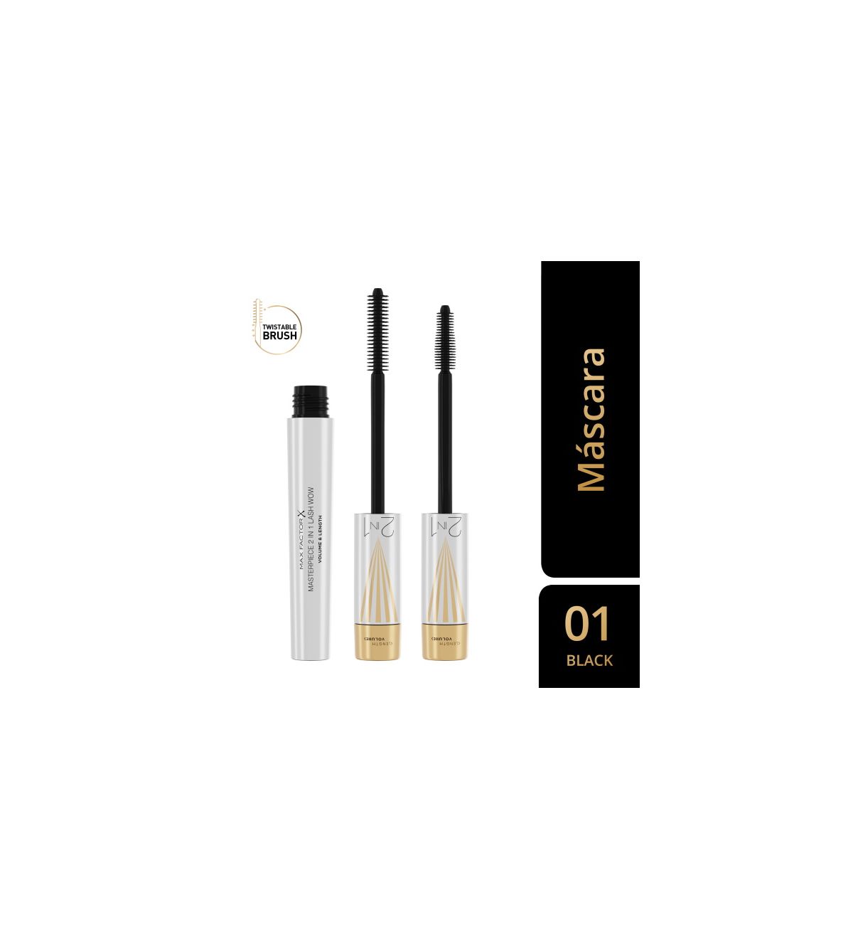 Masterpiece 2 In 1 Lash Wow Volume & Length - max-factor | Perfumerías ...