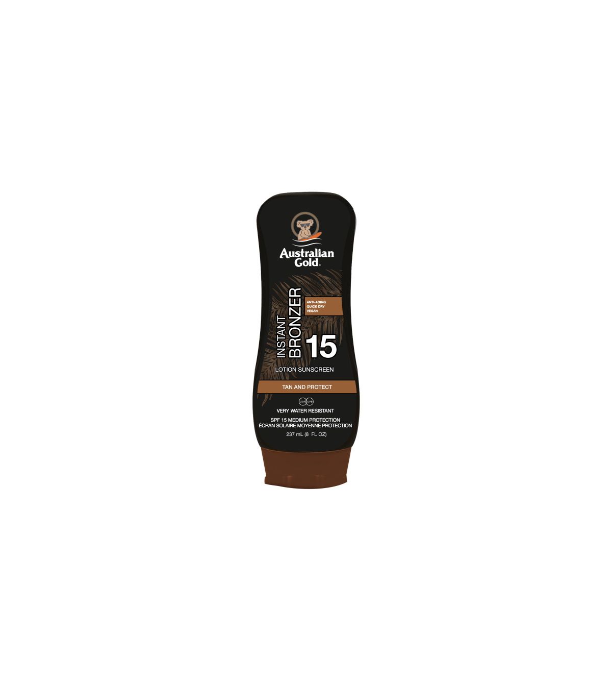 Instant Bronzer Lotion Sunscreen SPF15 | 237 ml - australian-gold ...
