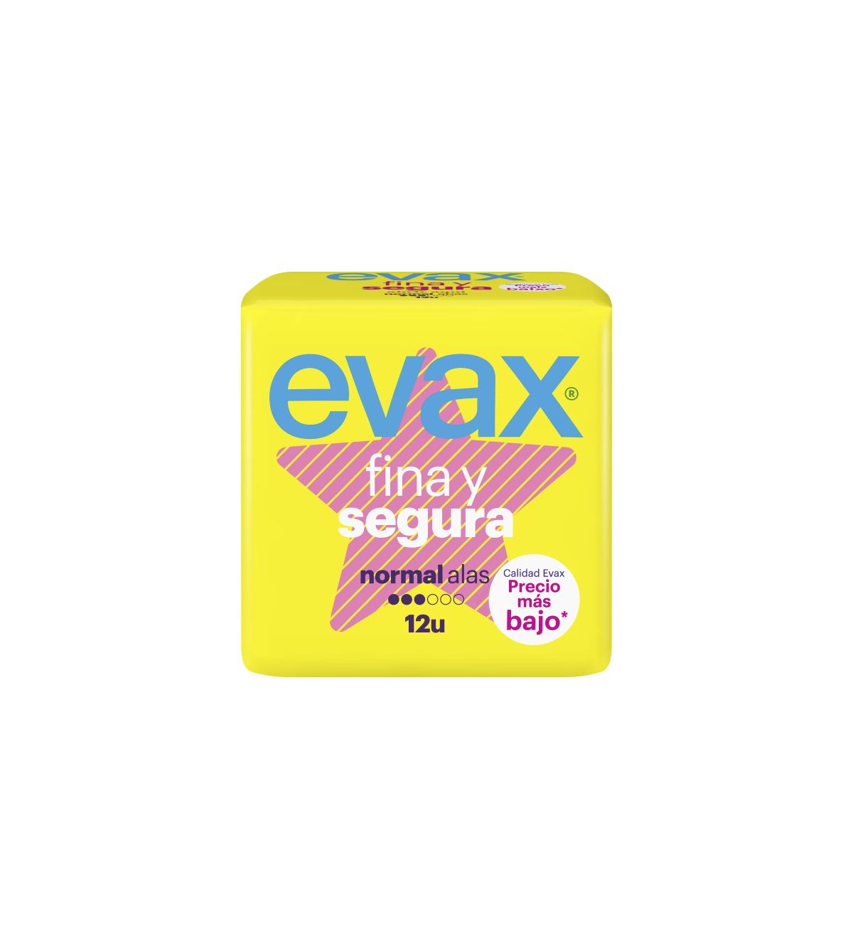 Compresas Fina y Segura Normal Alas | 12 uds - evax | Perfumerías Avenida