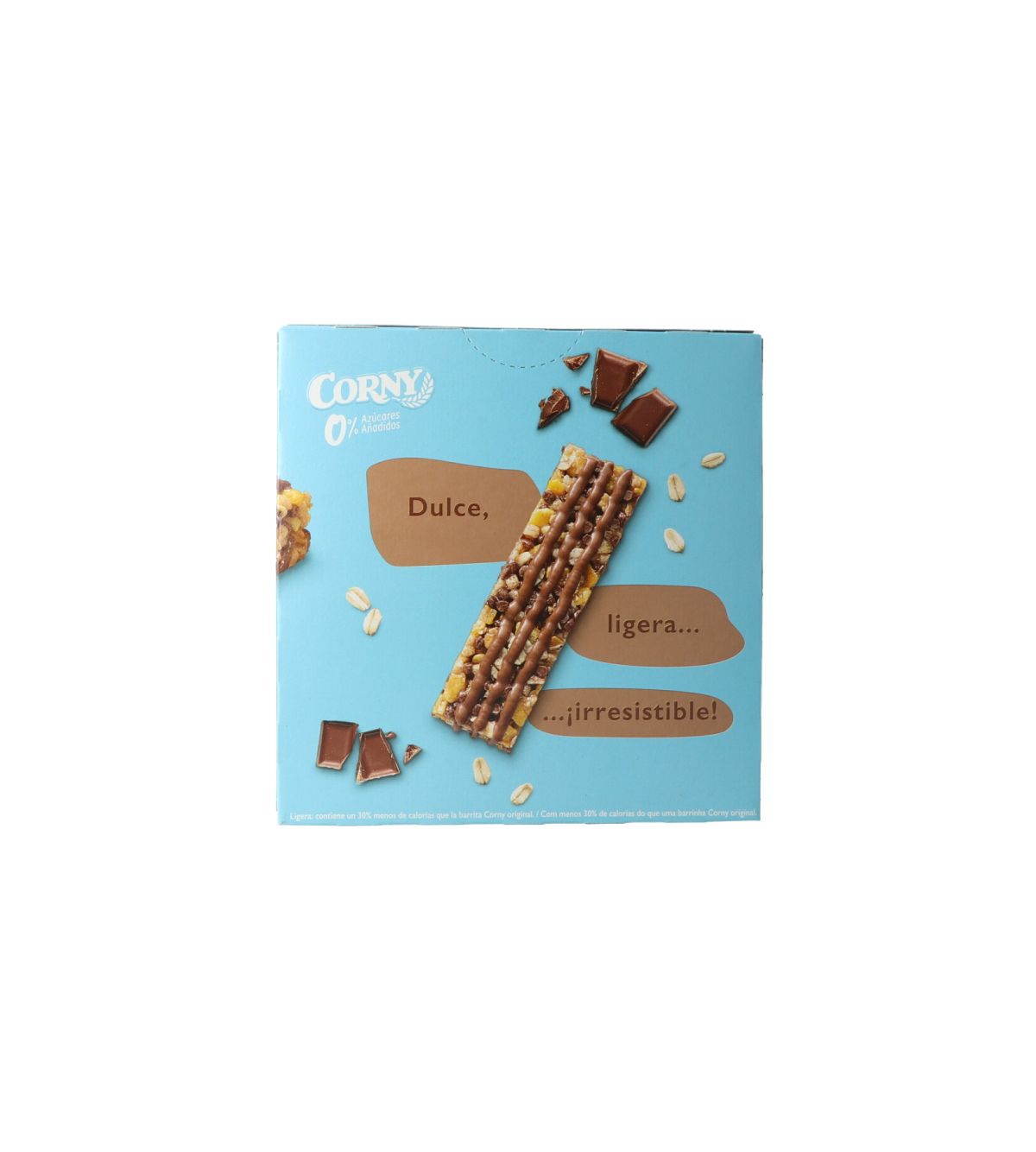 0% Azúcares Chocolate con Leche Barritas | 120 gr - corny | Perfumerías ...