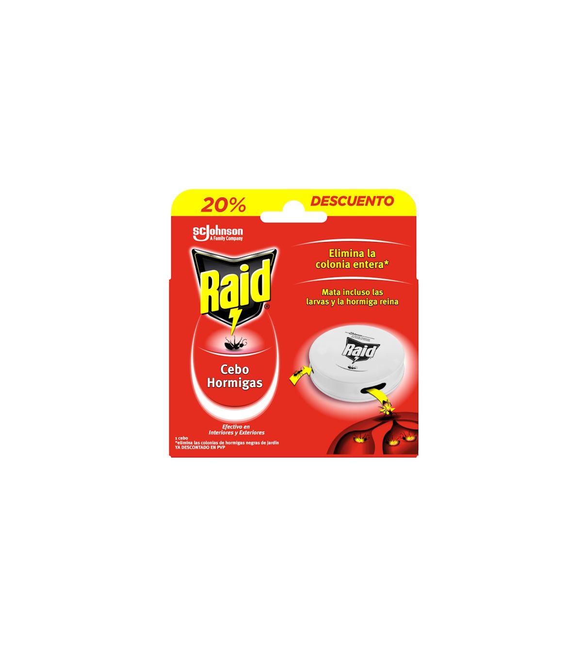 Cebo Hormigas Efectivo Interiores y Exteriores - raid | Perfumerías Avenida