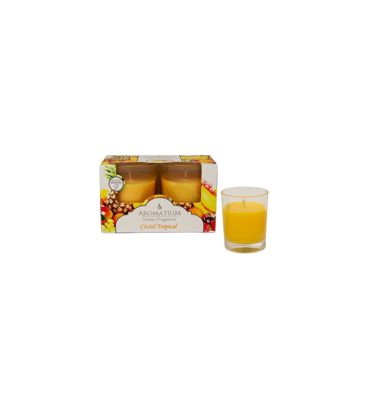 Vela Cóctel Tropical | 2 uds - velas-martinez-morales | Perfumerías Avenida