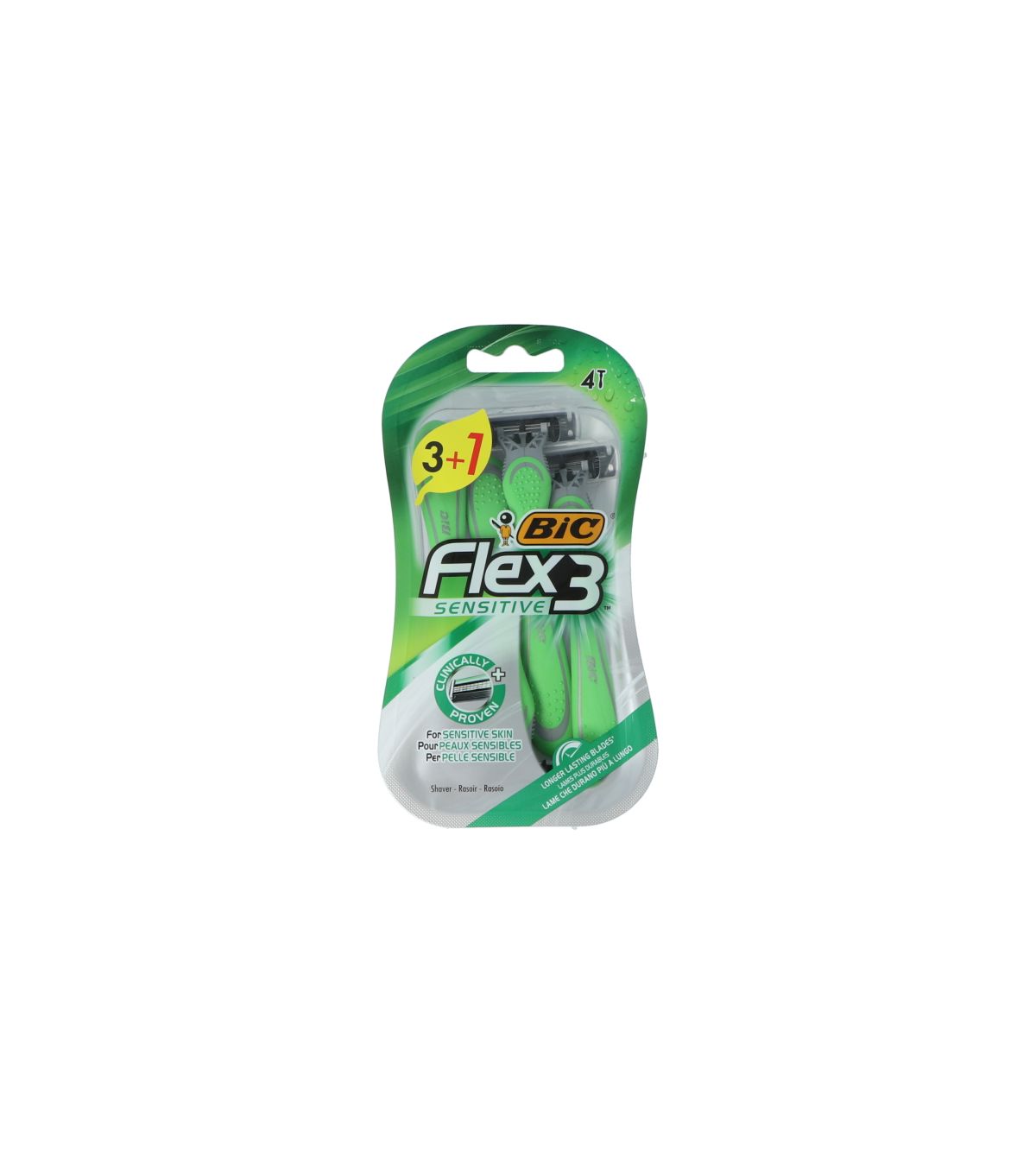 Flex 3 Sensitive Maquinillas | 4 uds - bic | Perfumerías Avenida